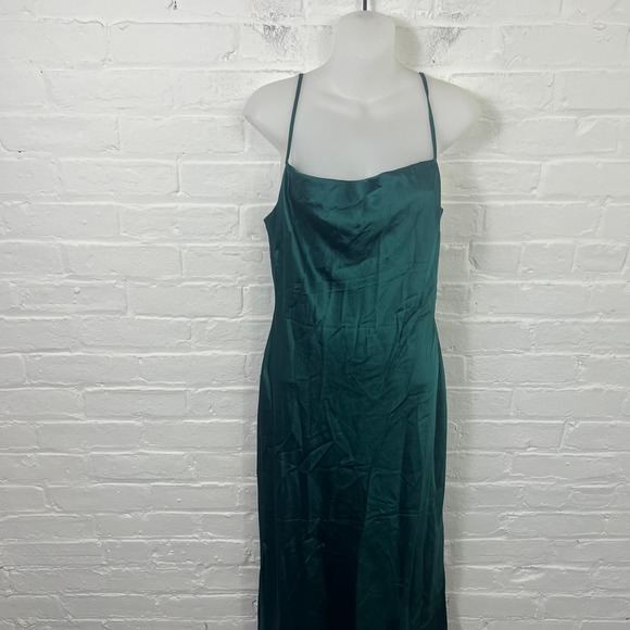 Express | Dresses | Express Womens Open Back Midi Dress Regular Fit ...